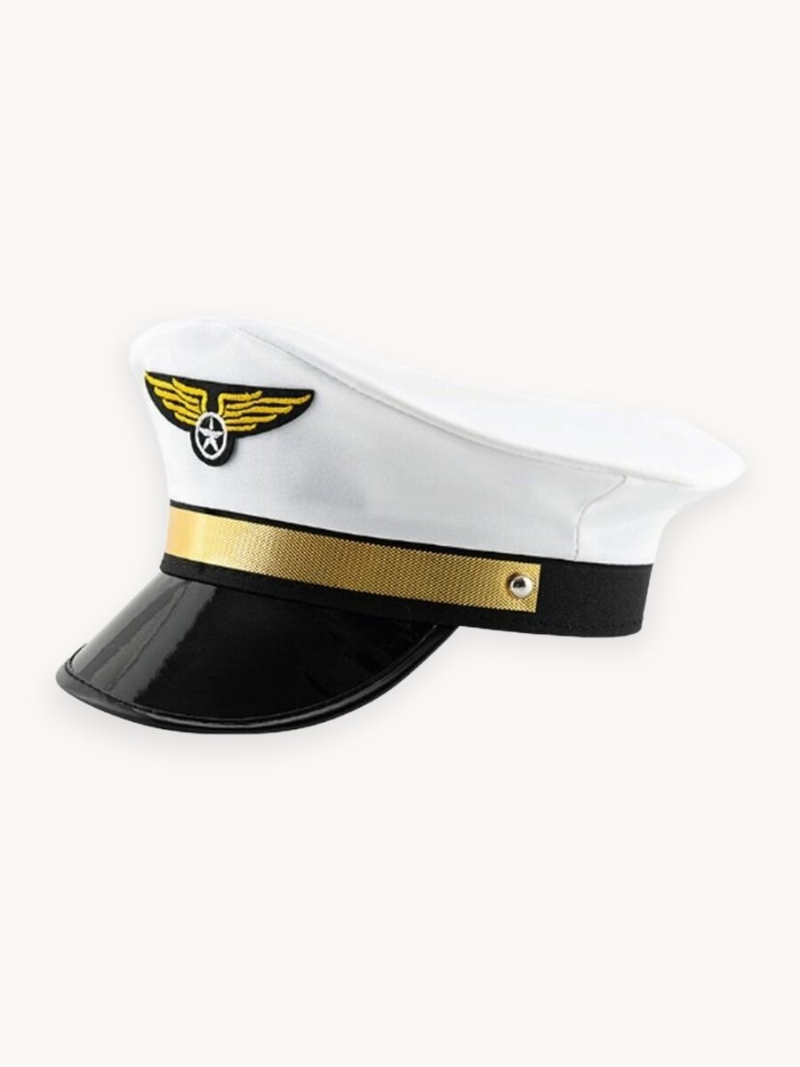 Авиаторская кепка-пилот, Белый
