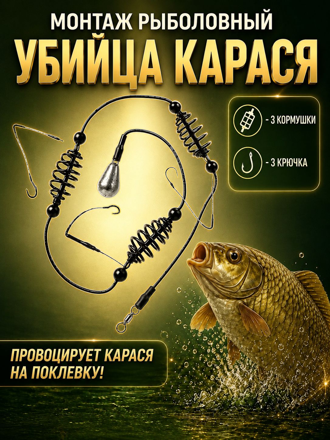 Фидерная оснастка , донка для рыбалки , убийца карася , рыболовная оснастка