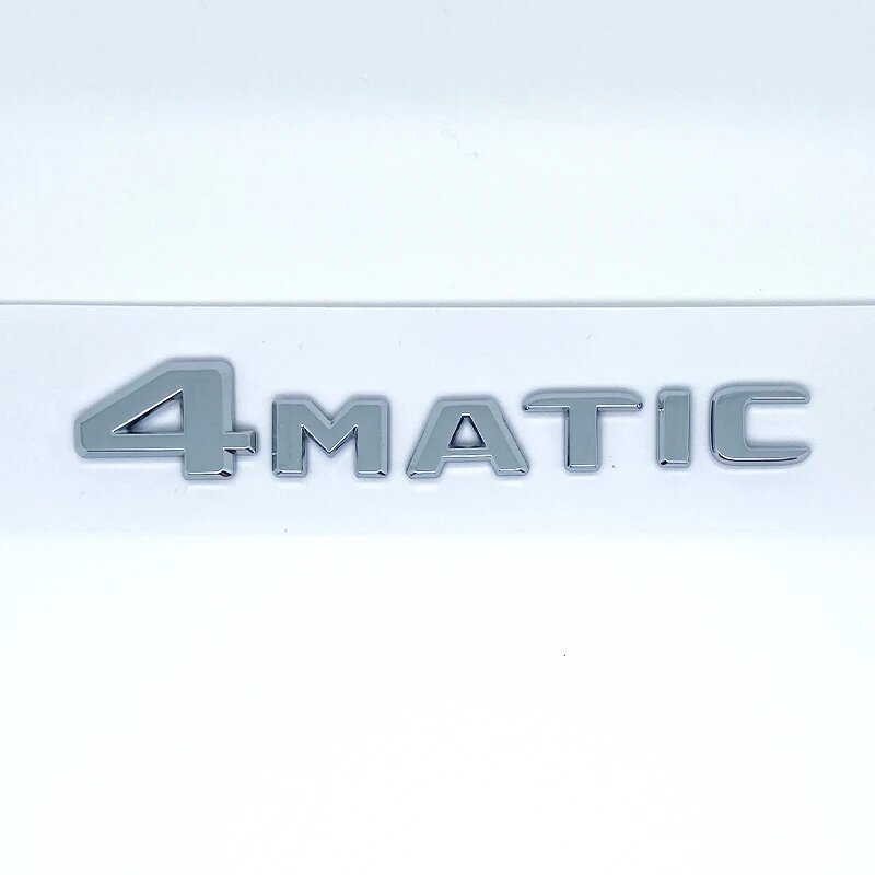 Для Mercedes-Benz A, B, C, E, G, S, ML, SL, CL, GLA, CLA классов AMG 4MATIC: хромированная silver