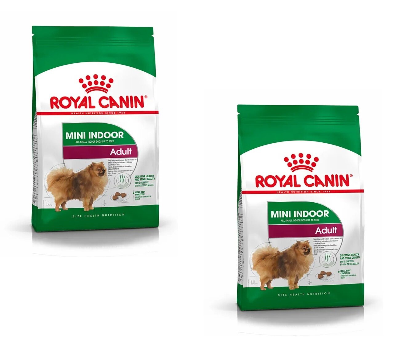 Сухой корм Royal Canin Mini Indoor Adult для взрослых собак небольших размеров, живущих в помещении, 500гр 2шт