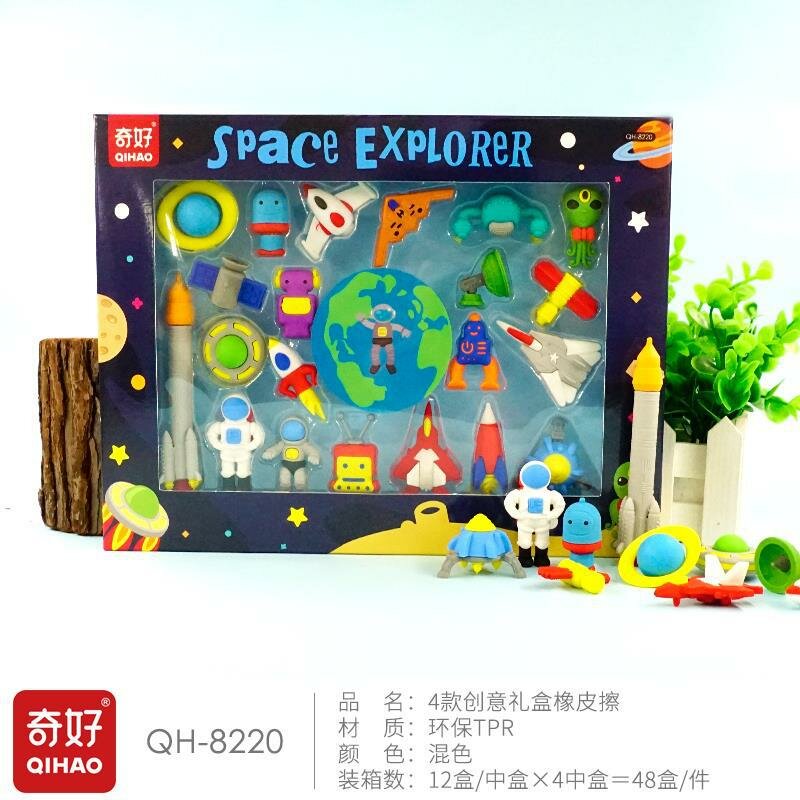 Ластик Qihao QH-82202, в форме единорога, съемный, для студентов