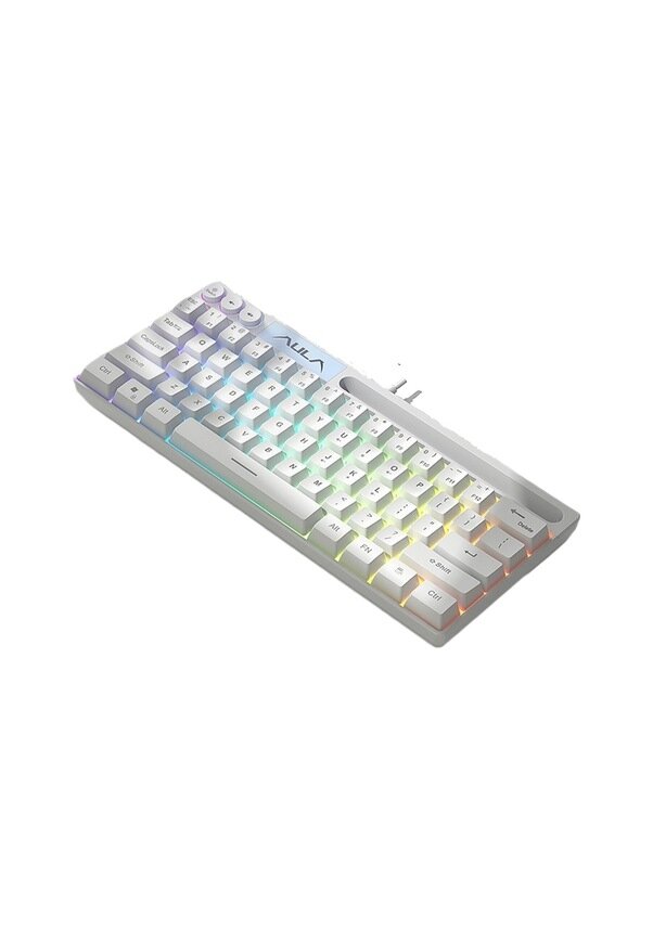 Jzcat Mini Mechanical 61 Key Wired Portable Keyboard, White