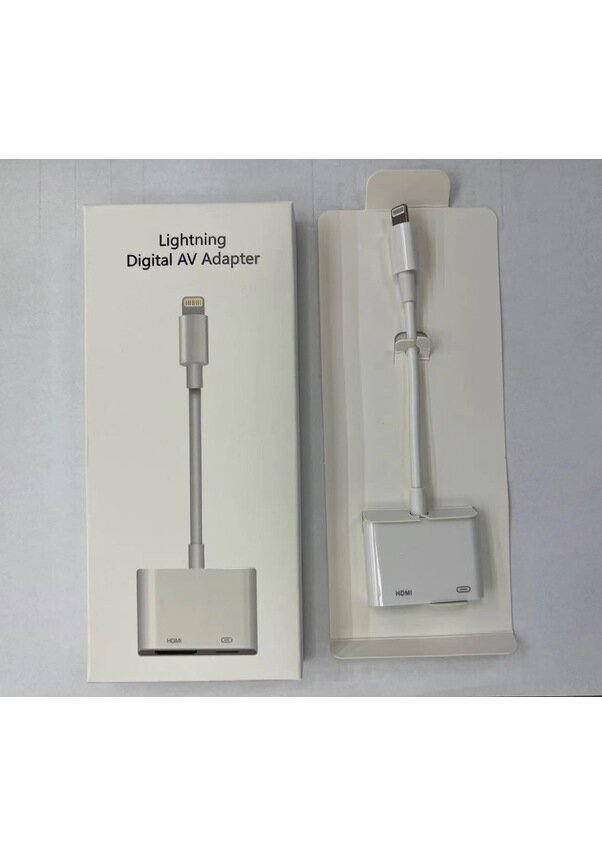 Совместимый с iPhone видеокабель Lightning-HDMI — HD-зеркалирование для телевизора — чип Haiqi на основе энергии