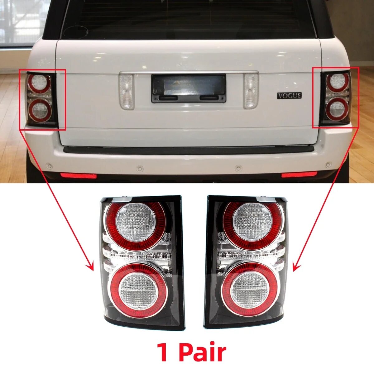 Для Land Rover Range HSE VOGUE L322 2010 2011 2012, автомобильные аксессуары, светодиодный задний фонарь, задний стоп-сигнал, поворотник LR 028513 LR 028515 Left and Right