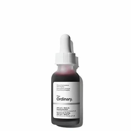 The Ordinary Пилинг кислотный для лица AHA 30% + BHA 2% Peeling Solution, красный пилинг, 30ml