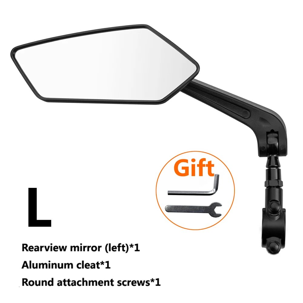 Зеркала заднего вида для велосипеда черные Bike rearview mirror Left mirror