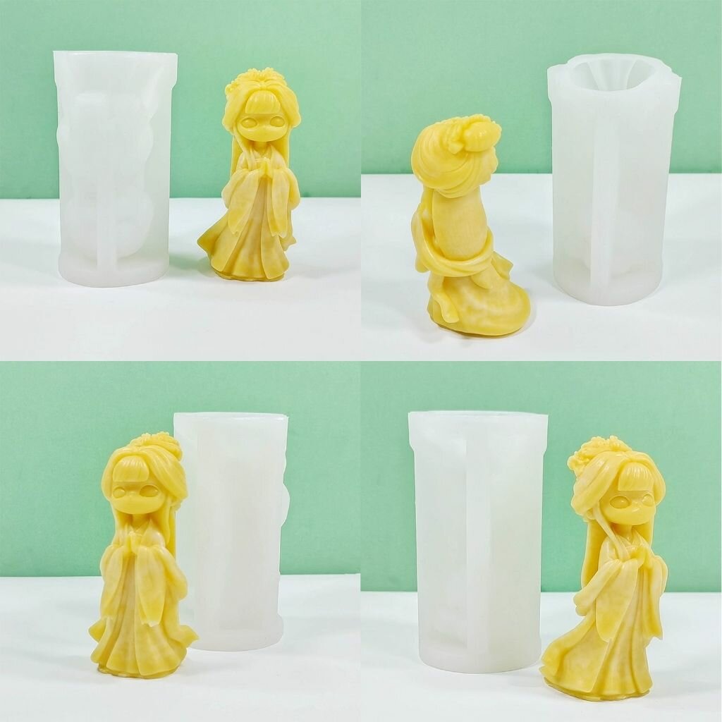 Силиконовая форма для свечей Древние куклы 3D