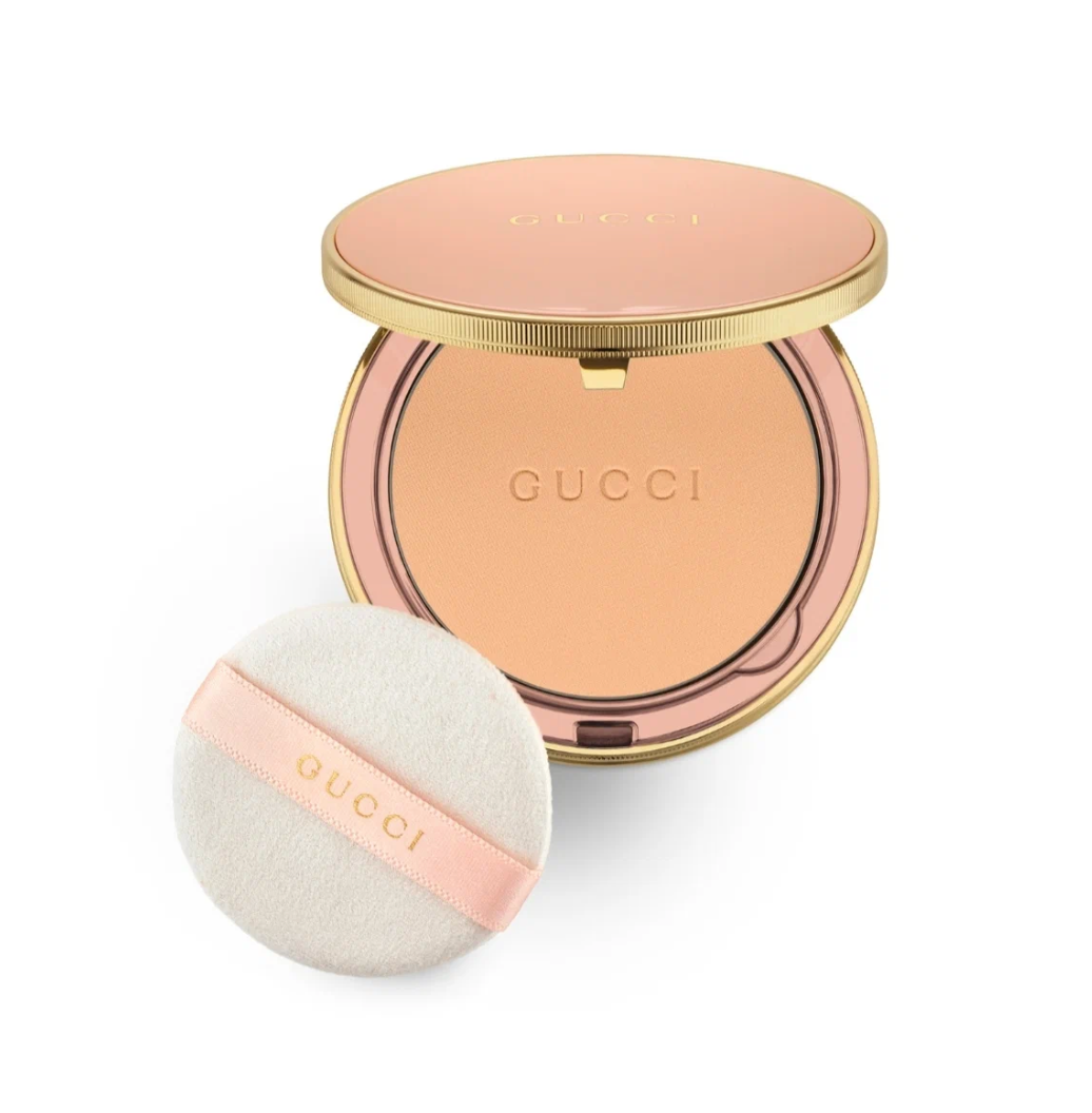 Пудра GUCCI de Beauté Mat Naturel Beauty 10 г | 100% оригинал | Матирующая с лёгким сиянием и уходом | Тон 02
