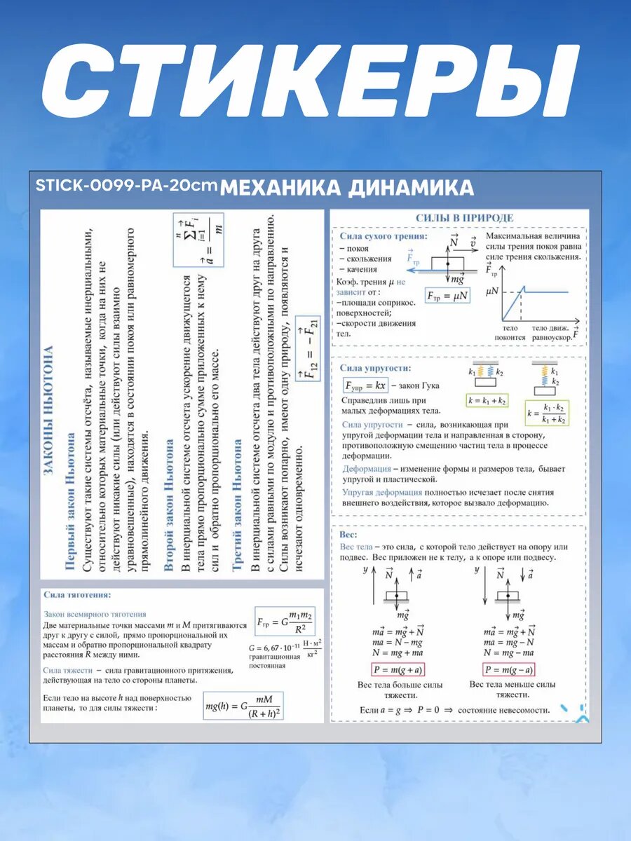 Наклейки на телефон стикеры Шпаргалки для школы