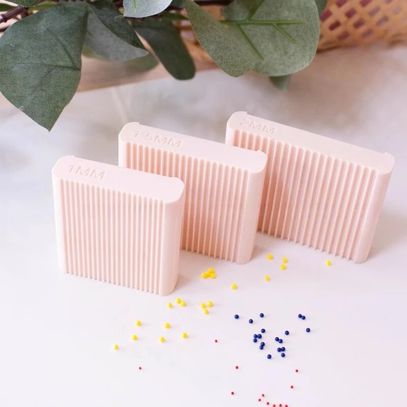 Суперлегкий мягкий глиняный камень, пластиковые глиняные шариковые инструменты/подходят для изготовления маленьких шариков диаметром 1-2 мм/полосатый инструмент для керамики