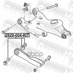 Болт с эксцентриком ремкомплект Febest арт. 2929-004-kit
