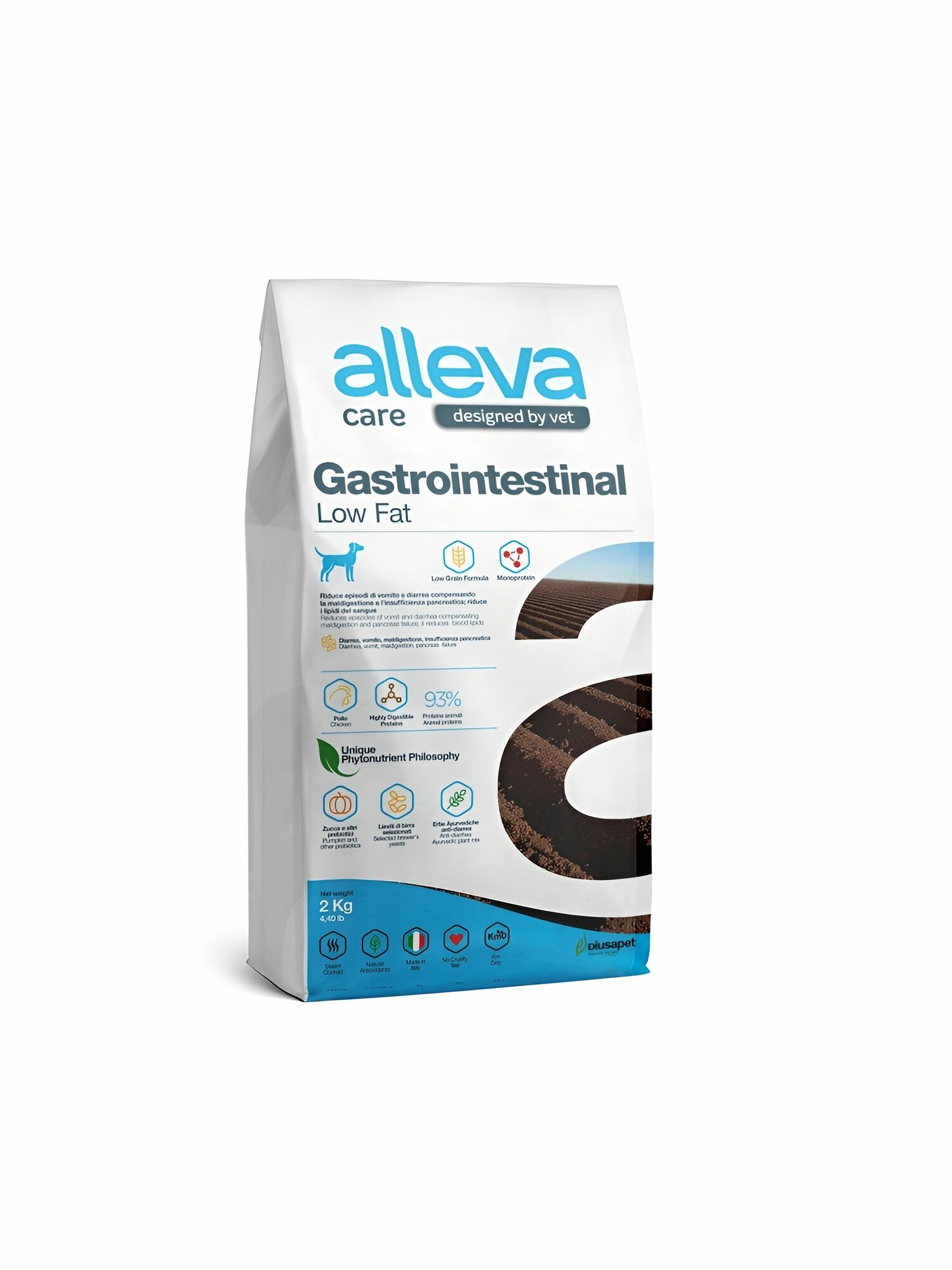 Сухой корм для собак Alleva Care Dog Adult Gastrointestinal Low Fat с курицей, 2 кг