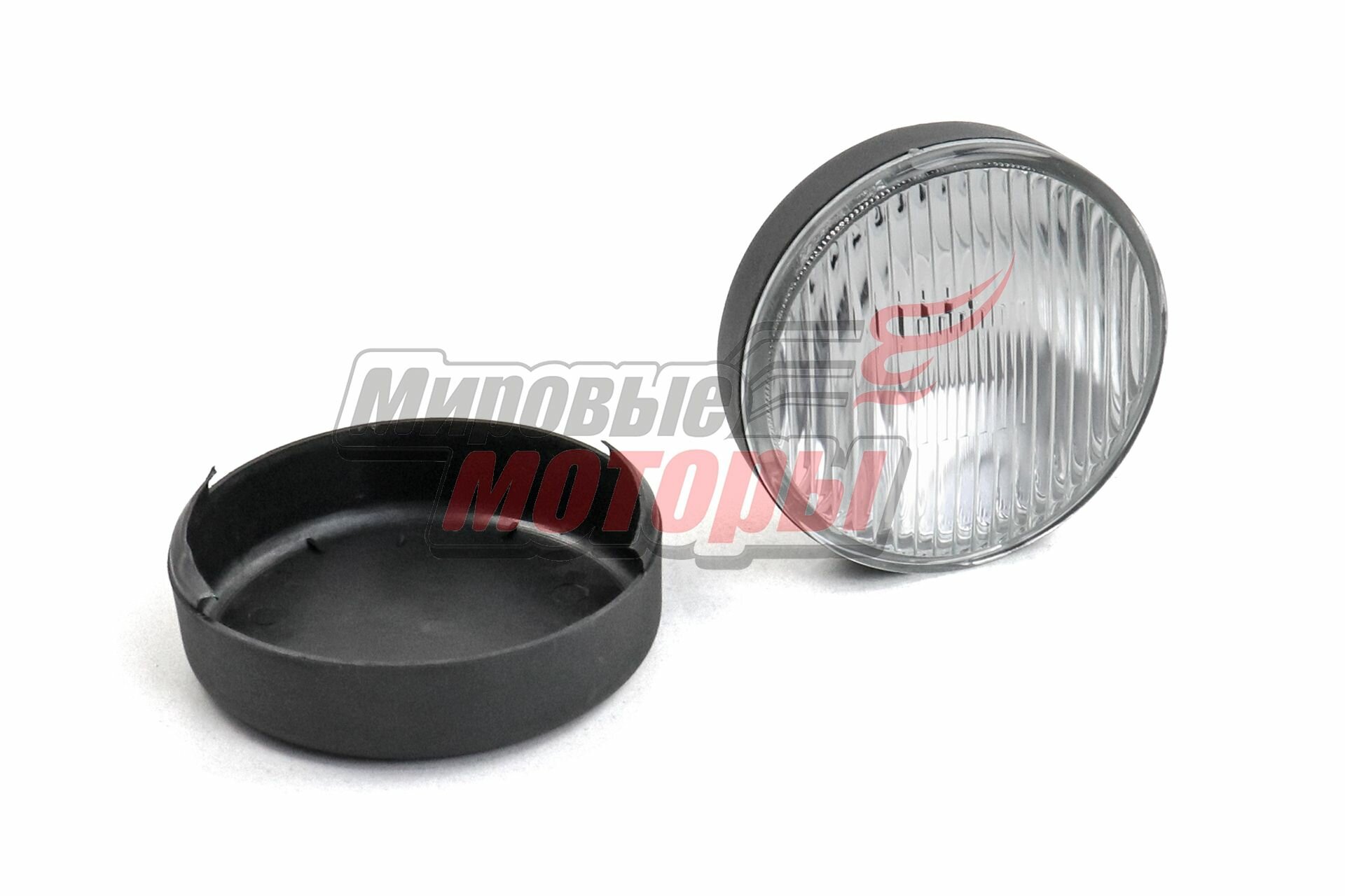 Фара противотуманная круглая с крышкой белая Иж, Урал, ВАЗ и др.