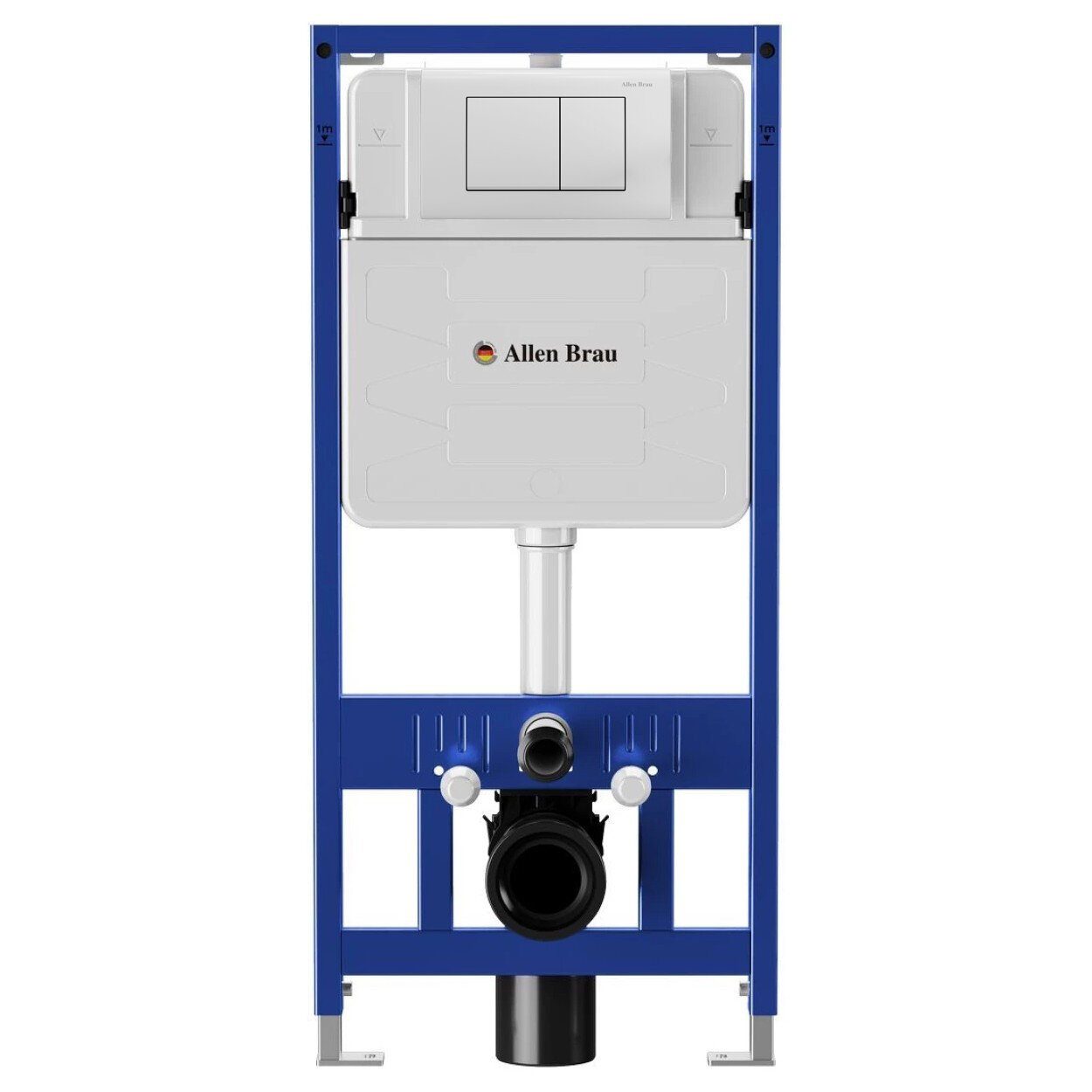 Инсталляция для унитаза Allen Brau Pneumatic 9.11100.20 с кнопкой 9.20002.20