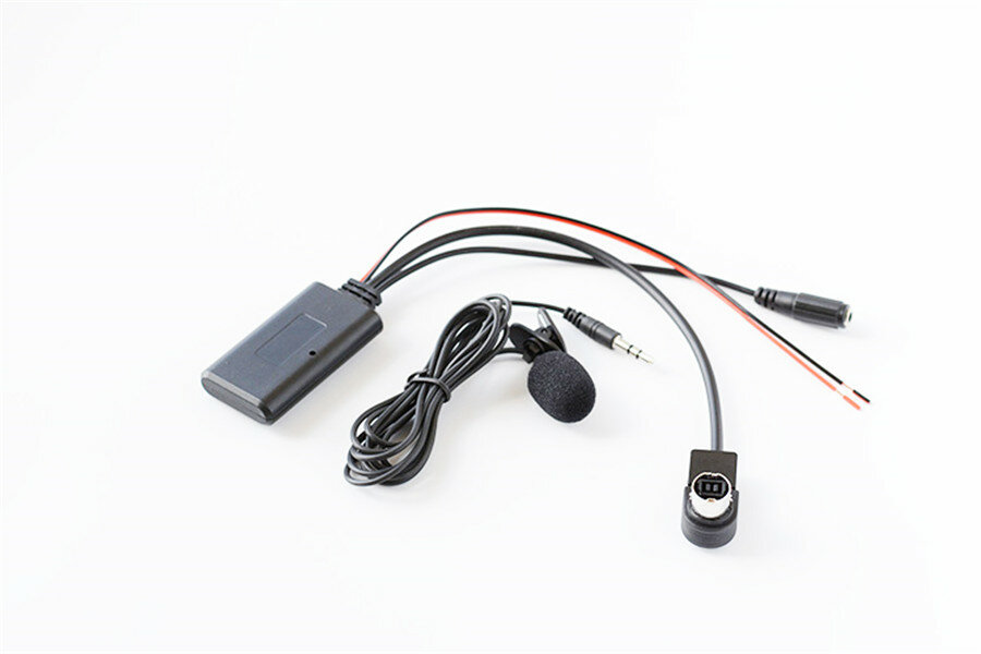 Провод для подключения Bluetooth аудиомикрофона к автомобильной магнитоле Alpine / Jvc Ai-Net Kca-121B с адаптером AUX д