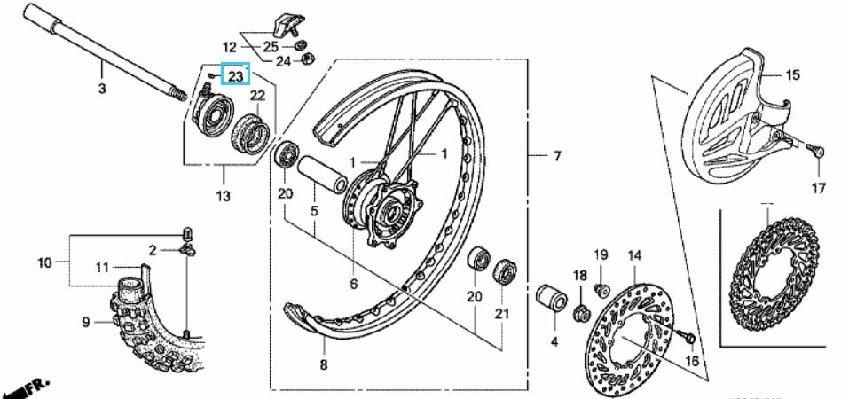 Уплотнительное кольцо 5.5х1.4; Артикул Honda: 91319ME5003 (Оригинал)
