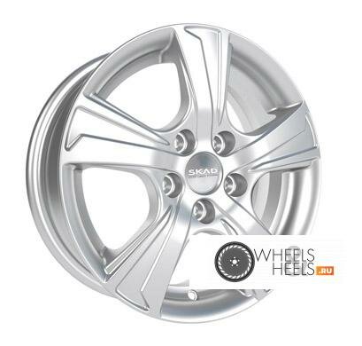 Диск автомобильный литой Скад Крит 14x5.5 5x100 et38 dia57.1 Насыщенный серебристый