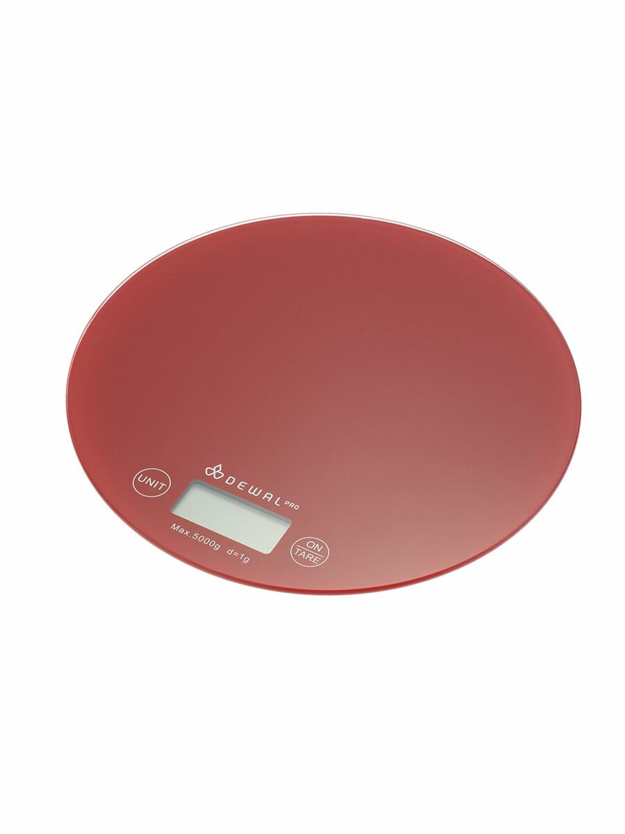 Весы для краски для волос электронные профессиональные DEWAL Pro, 18 см, красные