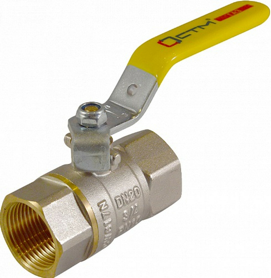 Шаровой кран CTM ГАЗ, для газа, латунь, ремонтопригодный, с рычагом, 1", г/г