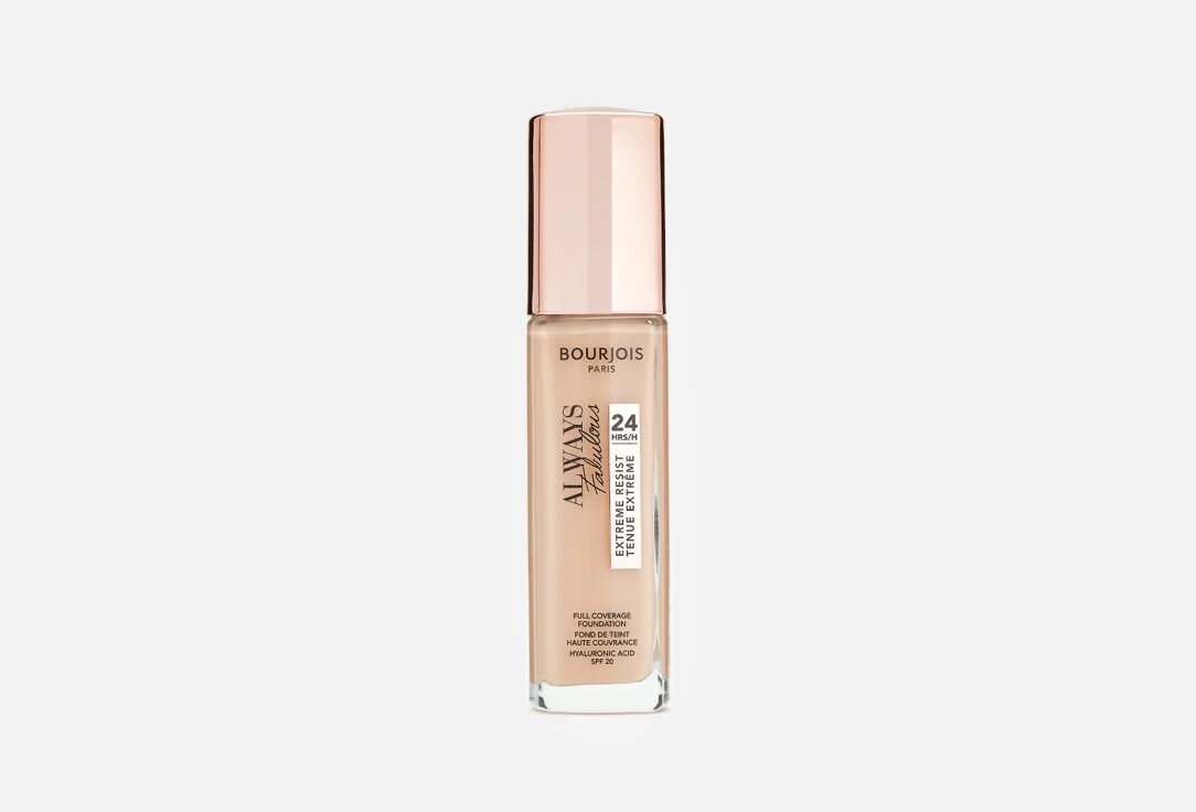 Стойкий тональный крем 24 часа Bourjois Always Fabulous, оттенок 110 Vanille clair, 30 мл