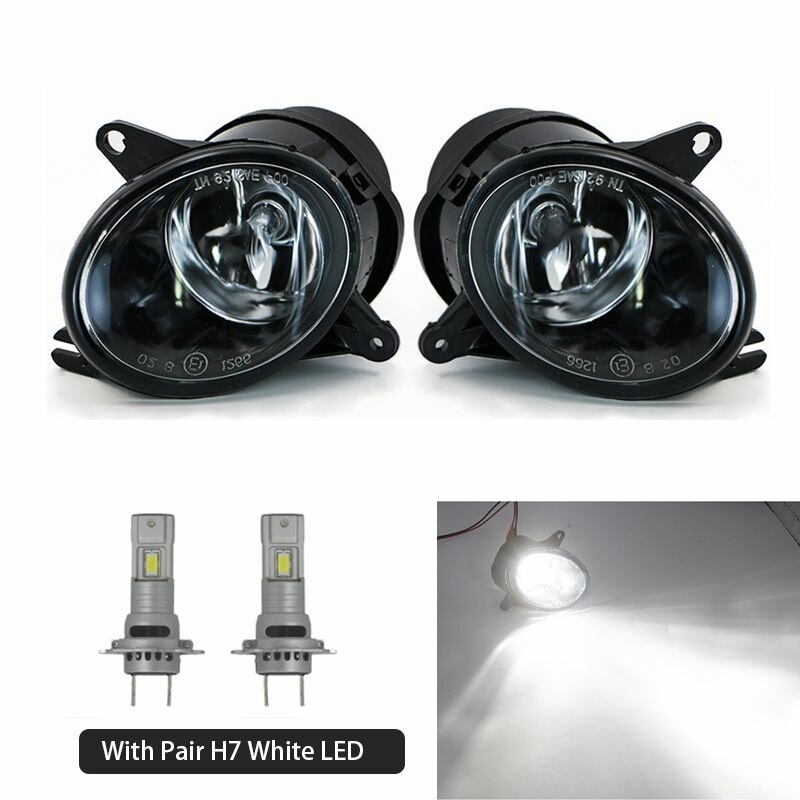 Auforalter Фары автомобильные, Противотуманная фара, 2 шт, арт. 4B0941699C 4B0941700C/для Audi A6 C5 S6 Quattro 2002-2005/противотуманных фар со светодиодными лампочками,