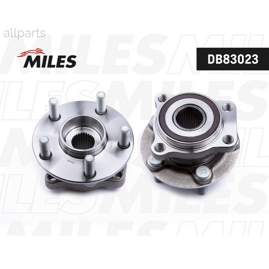 MILES DB83023 Ступица с подшипником передняя +ABS SUBARU FORESTER III/IMPREZA III/LEGACY IV 03- .