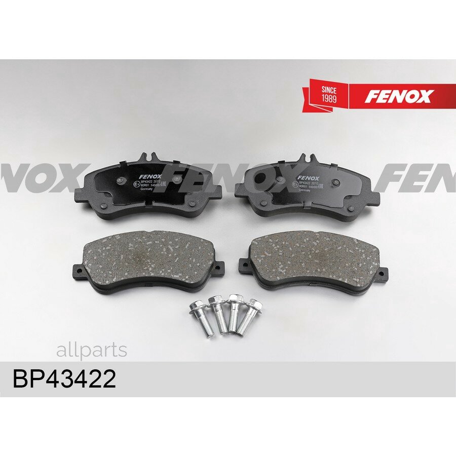 FENOX BP43422 Колодки тормозные MERCEDES GLK X204 2.2-3.5 передние
