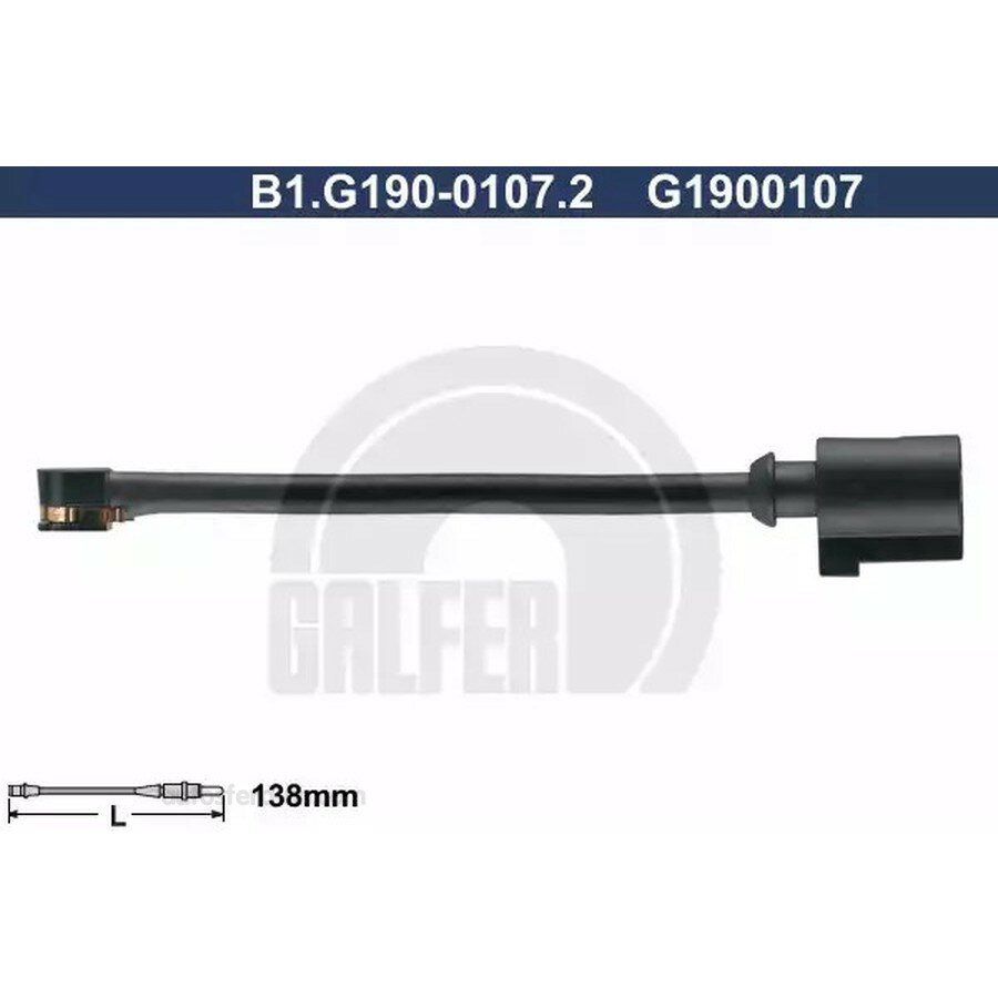 GALFER B1G19001072 Датчик износа торм. колодок задн. [138mm]