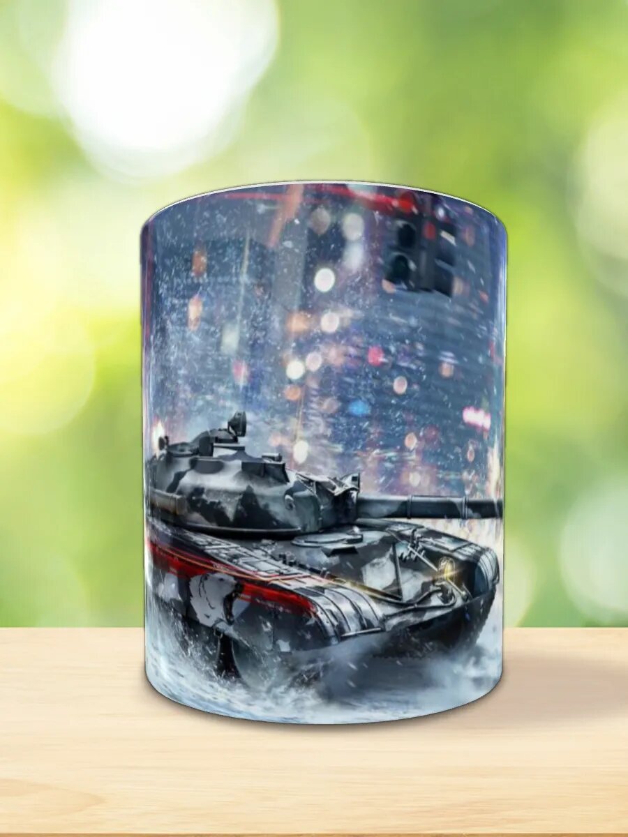 Кружка Танк в снегу