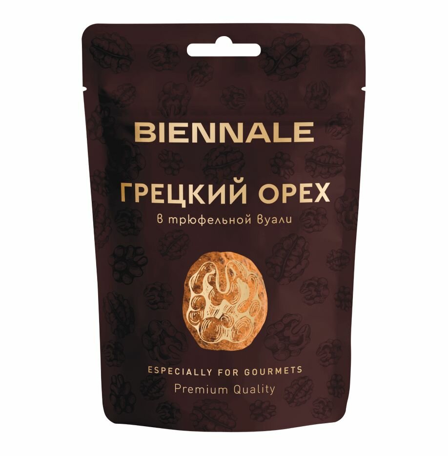 Грецкий орех в трюфельной вуали BIENNALE М/У, 100г х 1шт