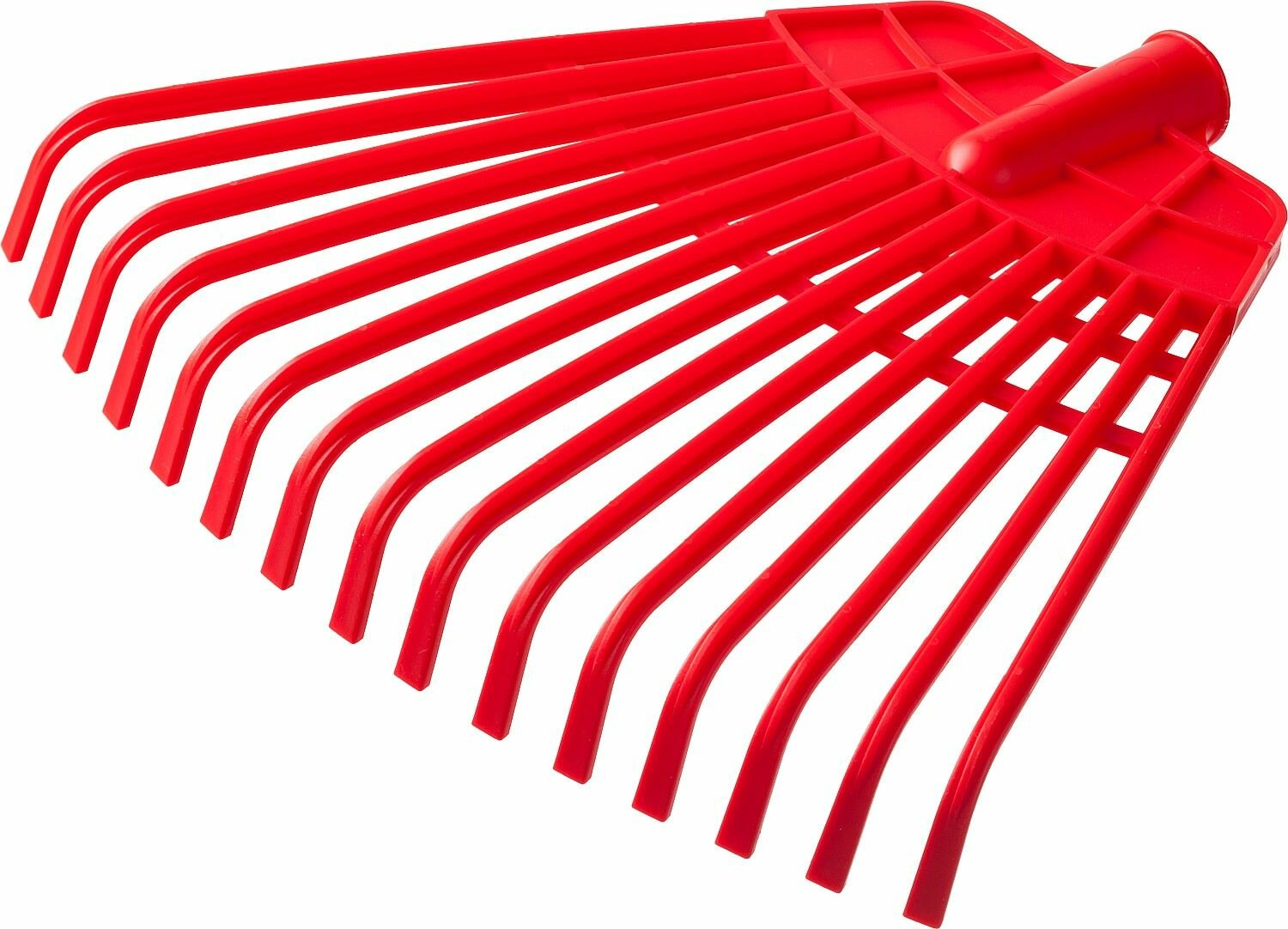 Веерные грабли GRINDA GQ-15, 15 плоских зубцов, 350 х 40 х 310 мм, первичный полиэтилен, без черенка 421879