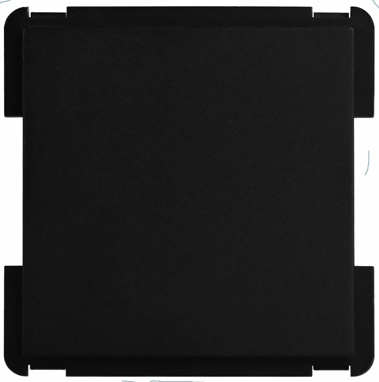 Механизм розетки "заглушка" Blank, цвет черный