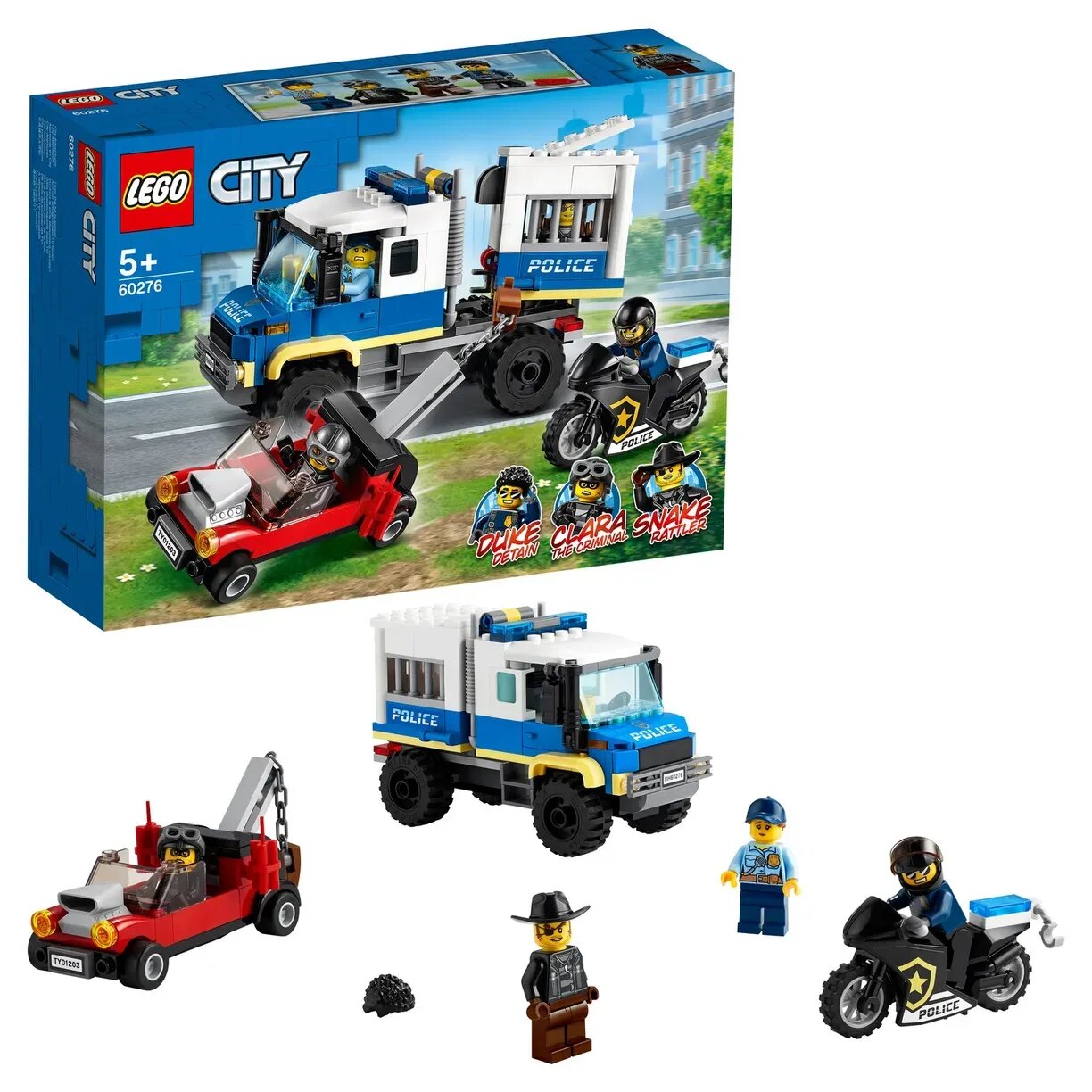 Конструктор LEGO City 60276 Транспорт для перевозки преступников уценка