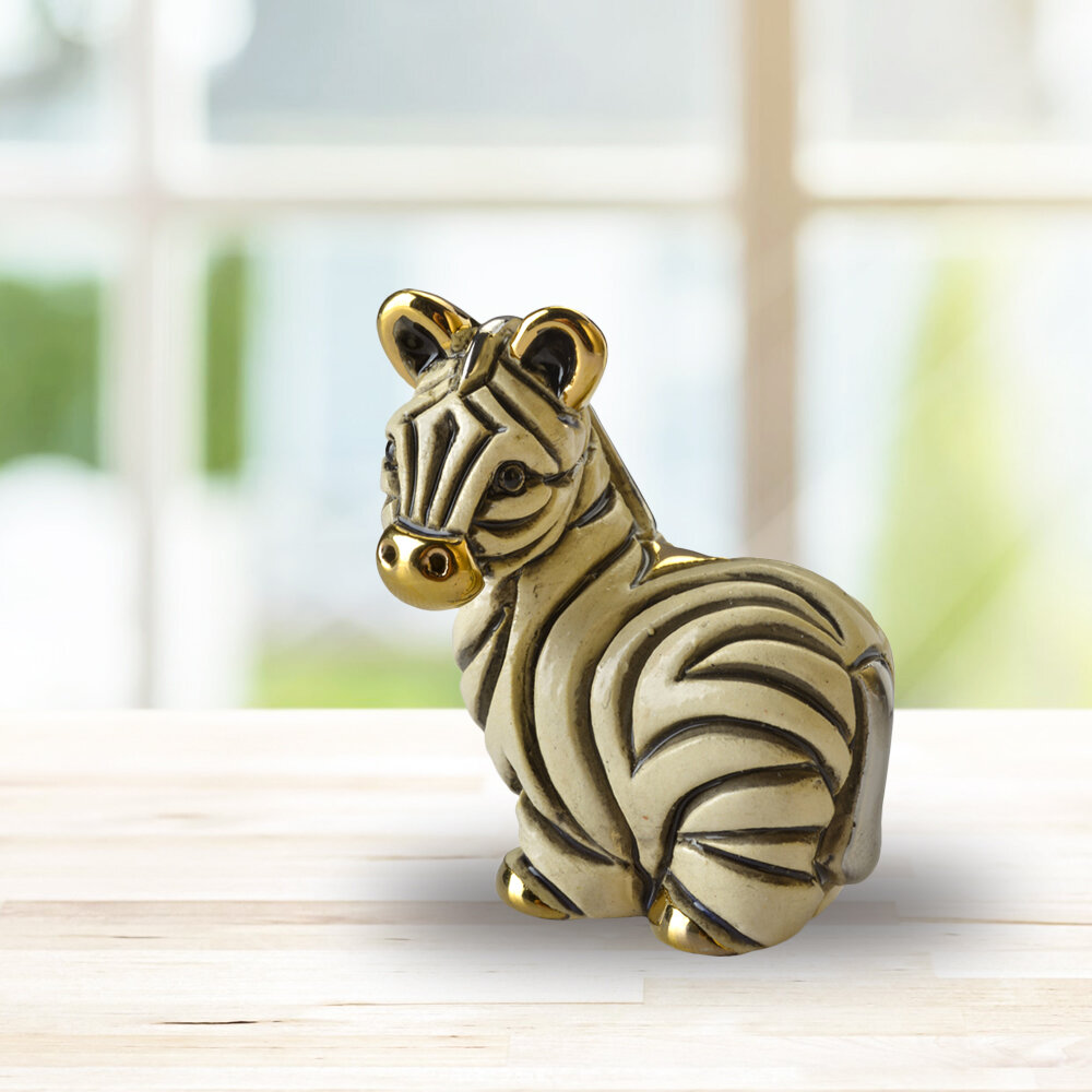 Статуэтка De Rosa "Зебра мини", ручная работа, керамика, 6 см