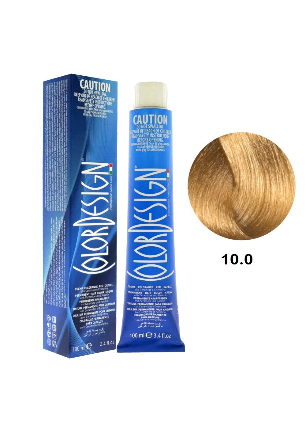 Colordesign Колор Дизайн Стойкая краска для волос 100 мл - Colordesign 10.0