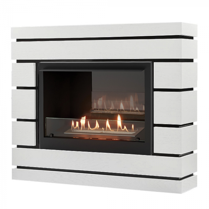 Каминокомплект Firelight BFP/P-2520 портал Moderno 25 шпон белый дуб set BFP/P-2520 + Moderno WO