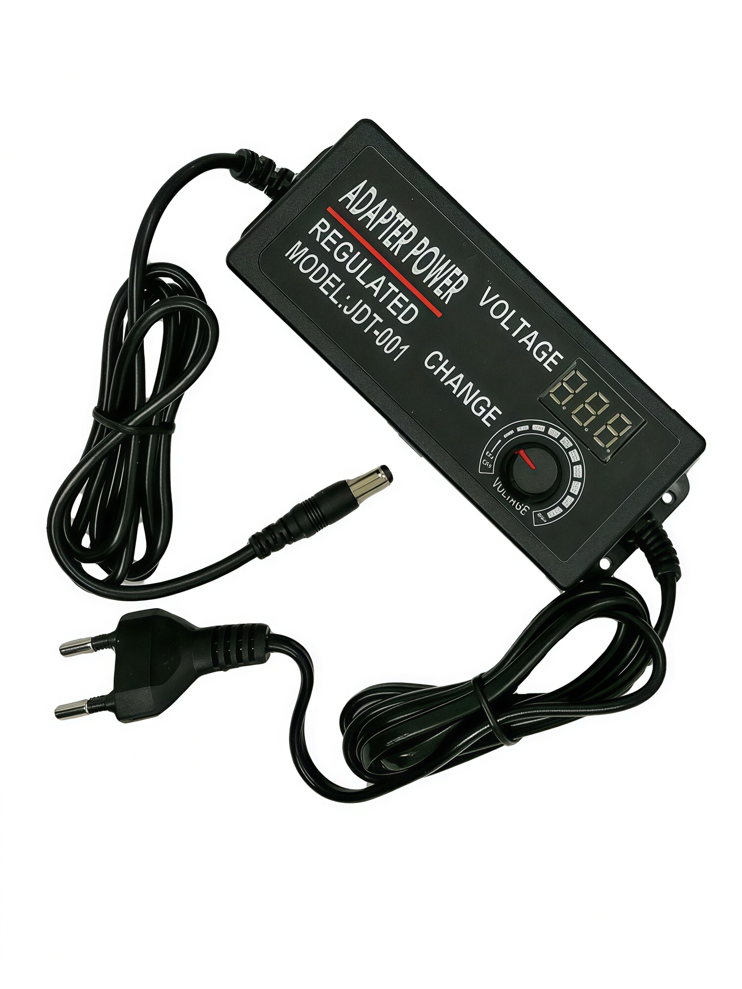 Блок питания универсальный (зарядное устройство) 3V-12V с регулировкой напряжения и цифровой индикацией/ разъем 5.5x2.5