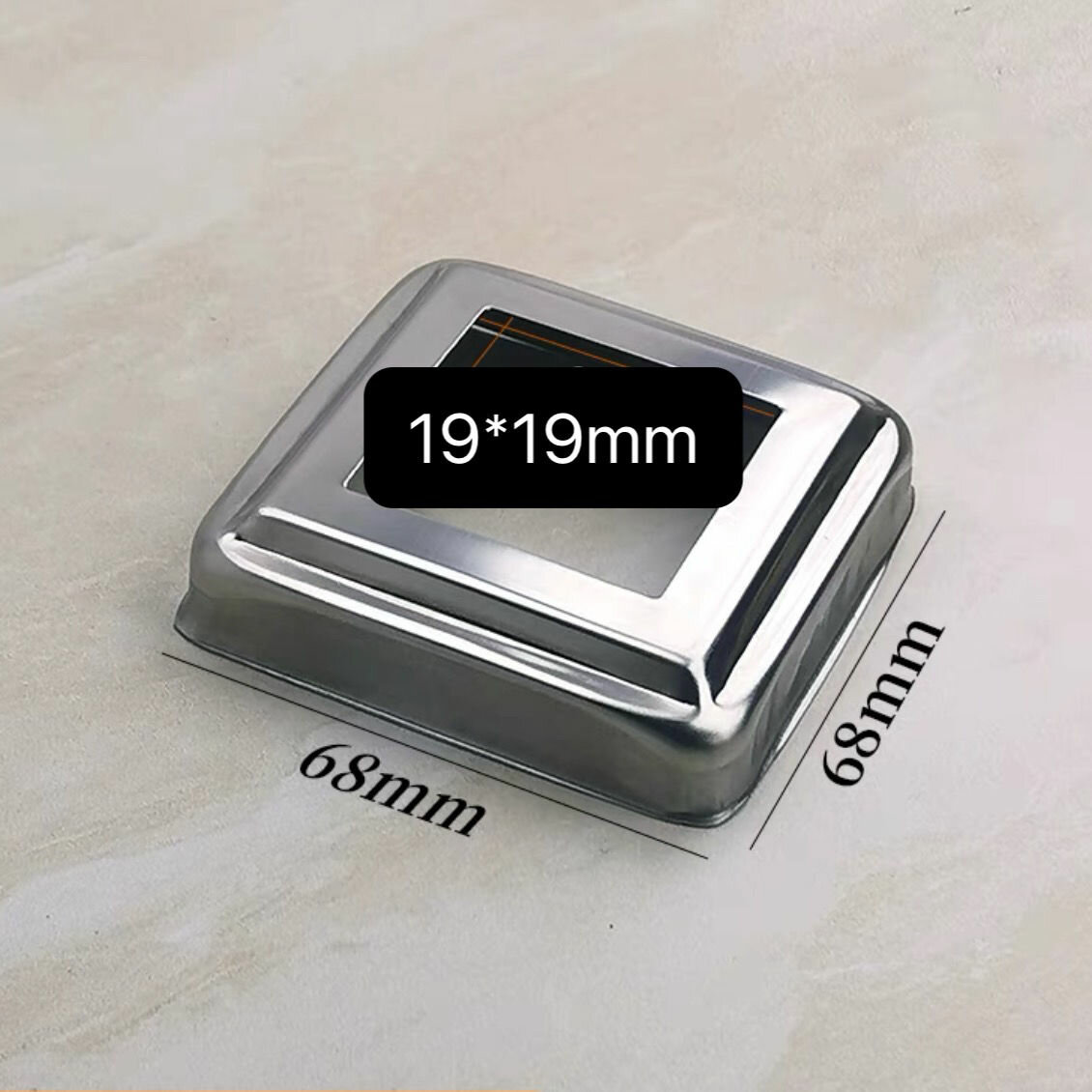 Нержавеющая сталь 304 Комплектующие для сборки и установки перил, поручней и ограждений для кованых лестниц 10 штук(19X19MM)