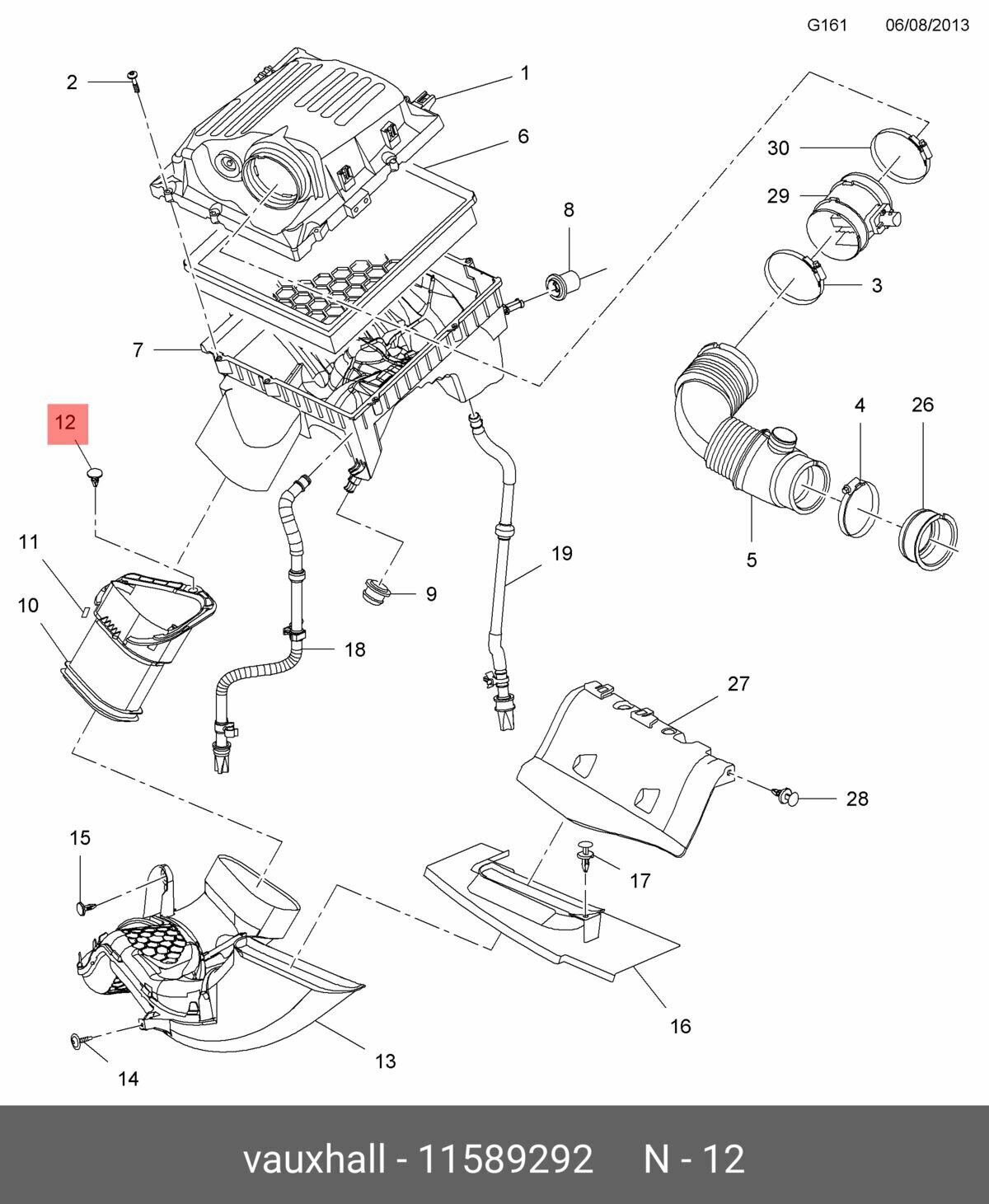 Клипса Крепежная(Gm/Opel/Chevrolet 11589292)
