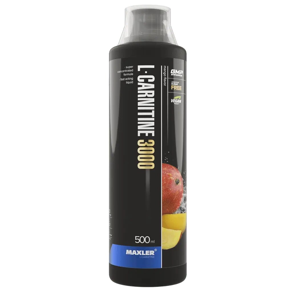 Макслер Л-Карнитин 3000 вкус манго / Maxler L-Carnitine 3000 Mango фл по 500 мл 1 шт