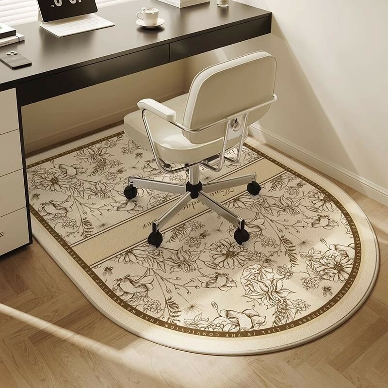 French design нескользящий коврик для стола с прочной тканой отделкой для спальни и рабочего пространства fenyu круглый угол 60x120 см