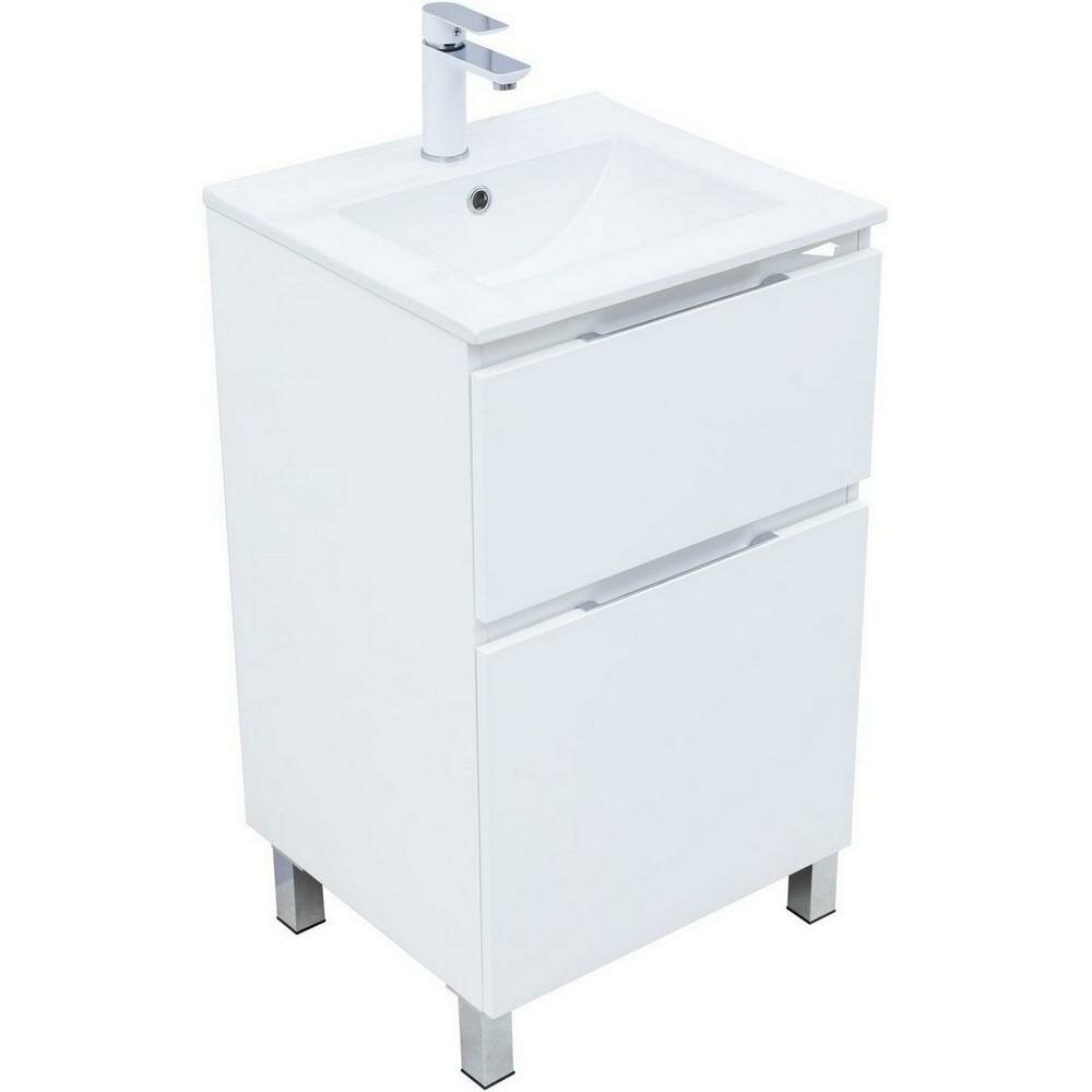 Тумба под раковину Aquanet Алвита New 50 344131 Белая матовая