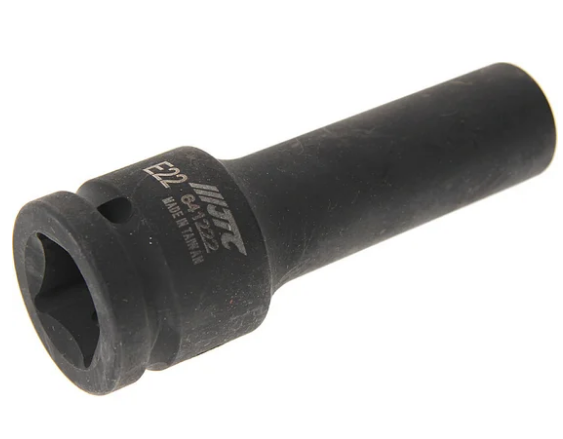 Головка торцевая глубокая ударная 6-гранная torx 3/4" х e22, длина 110мм jtc