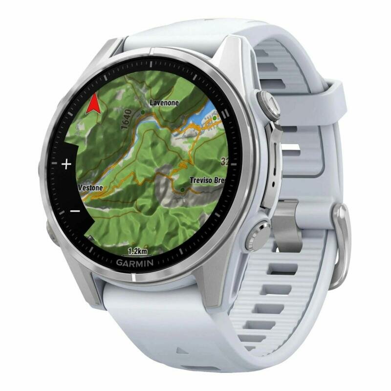 Часы Garmin Fenix 8, 43mm, Amoled Silver (Серебристый, 010-02903-00)