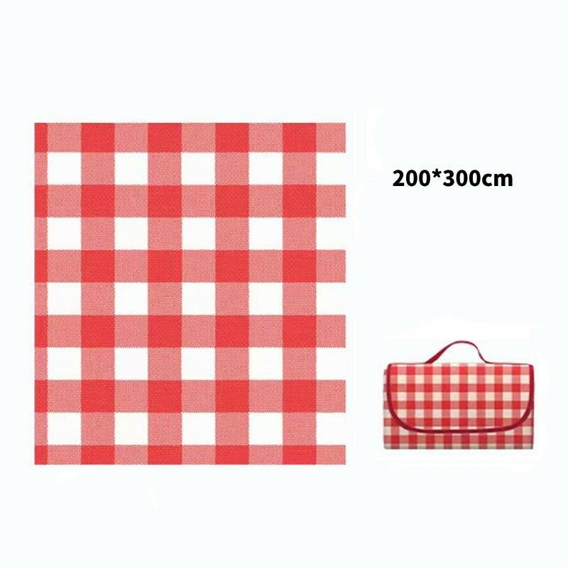 Коврик для походов и пляжных поездок waterproof outdoor mat with pppe fabric для семьи красный 200*300см