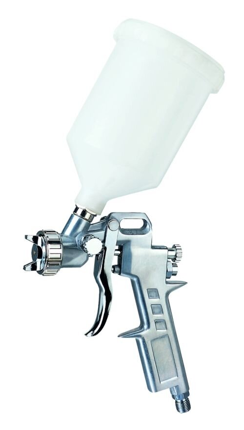 Краскопульт пневматический Voylet / Войлет S-990G с верхним расположением бачка, сопло 1.3мм, 600мл, 119л/мин, 3.5бар / строительство и ремонт