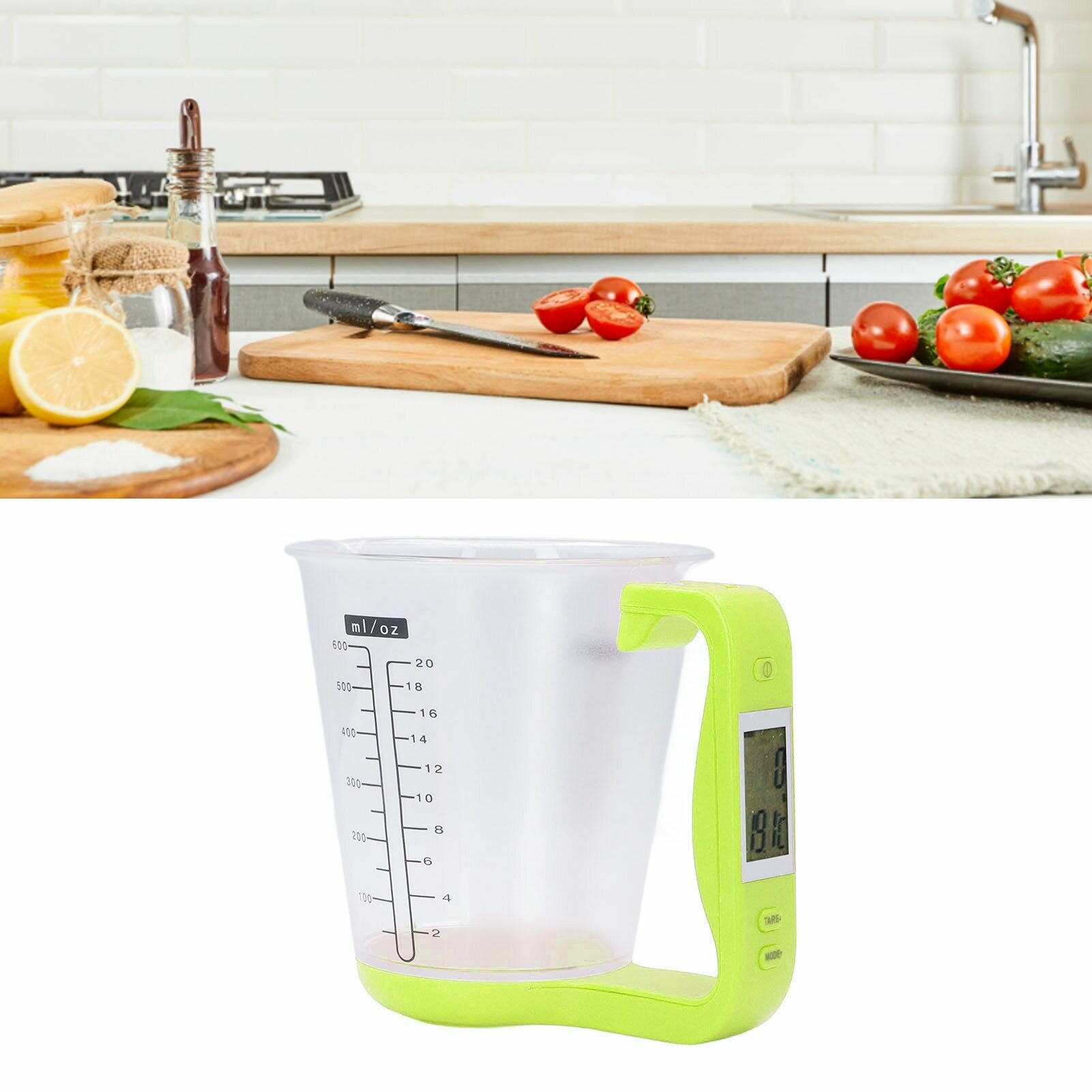 Nimomo мерный стакан, 1 кг, с ЖК-дисплеем для кофе и приправ