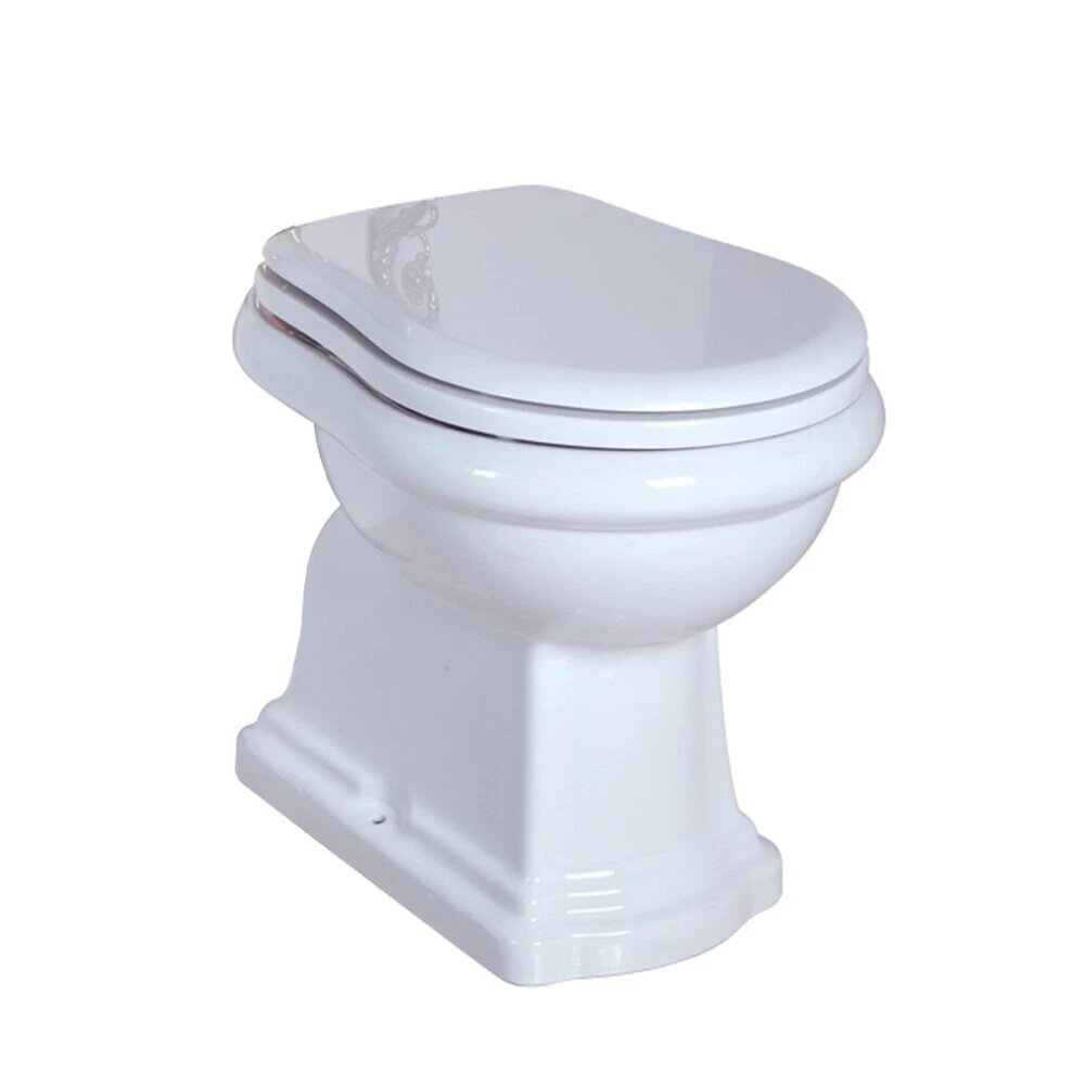 BELLA Унитаз напольный, выпуск в пол, белая керамика