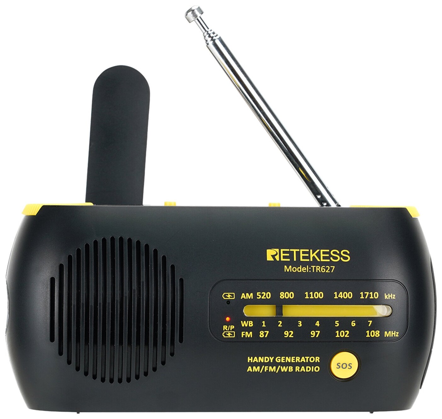 Портативное радио Retekess TR627 с фонариком AM / FM NOAA Weather Мобильный источник