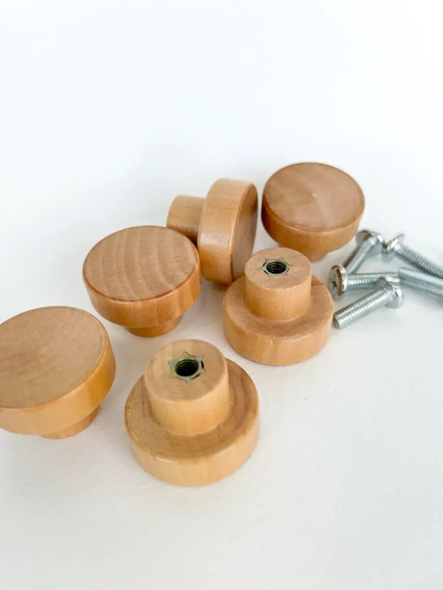 Мебельные ручки деревянные 6 шт